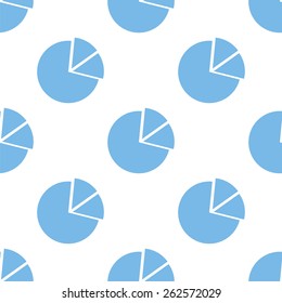 Circle Chart White Blue Seamless Pattern Stock Vector (Royalty Free ...
