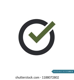 Circle Check Mark Check List Icon 스톡 벡터(로열티 프리) 1188072802 | Shutterstock