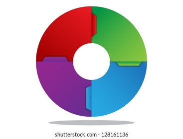 3,345 4 segment circle Images, Stock Photos & Vectors | Shutterstock