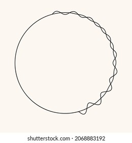 Circle Distortion Line Geometric Art Line Stock Vector (Royalty Free ...