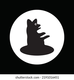 Circle Dog Animal Vector Logo Design Stock Vector (Royalty Free ...
