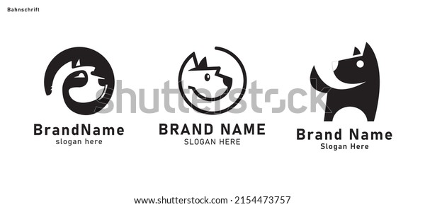 Circle Dogs Logo Design Concepts: เวกเตอร์สต็อก (ปลอดค่าลิขสิทธิ์ ...