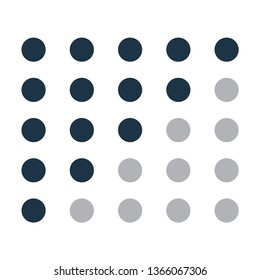 Circle Dot Rating Point Illustration Vector Stock Vector (Royalty Free ...
