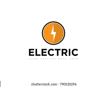 Circle Electric Logo Icon Symbol Design Stock Vector (Royalty Free ...