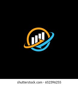 Circle Finance Logo Arrow Stock Vector (Royalty Free) 652396255 ...