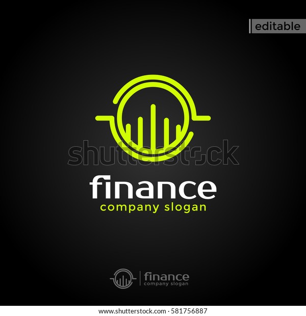 Circle Finance Logo Modern Eye Catching: vetor stock (livre de direitos ...