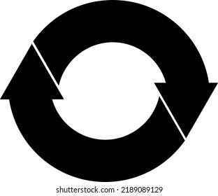 Circle Fold Under Arrow Reload Stock Vector (Royalty Free) 2189089129 ...