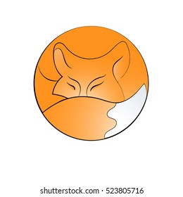 Circle Fox Vector Logo Stock Vector (Royalty Free) 523805716 | Shutterstock