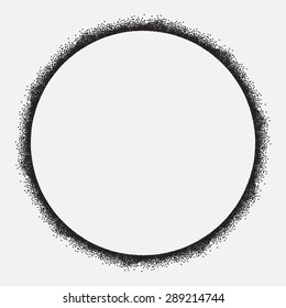 Circle Frame Grunge Design Isolated Vector Stock Vector (Royalty Free ...