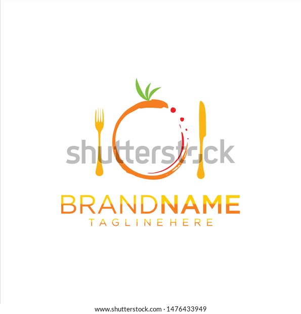 Circle Fruit Food Logo Vector Design Stock Vector (Royalty Free ...