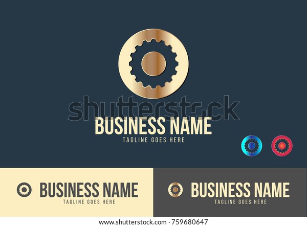 Circle Gear Logo Template Design Vector Stock Vector (Royalty Free ...