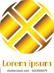 Circle Gold Logo Vector Deisgn Stock Vector (Royalty Free) 1653504379 ...