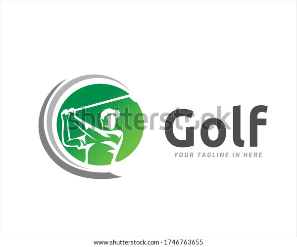 Circle Golf Logo Design Inspiration Stock Vector (Royalty Free ...