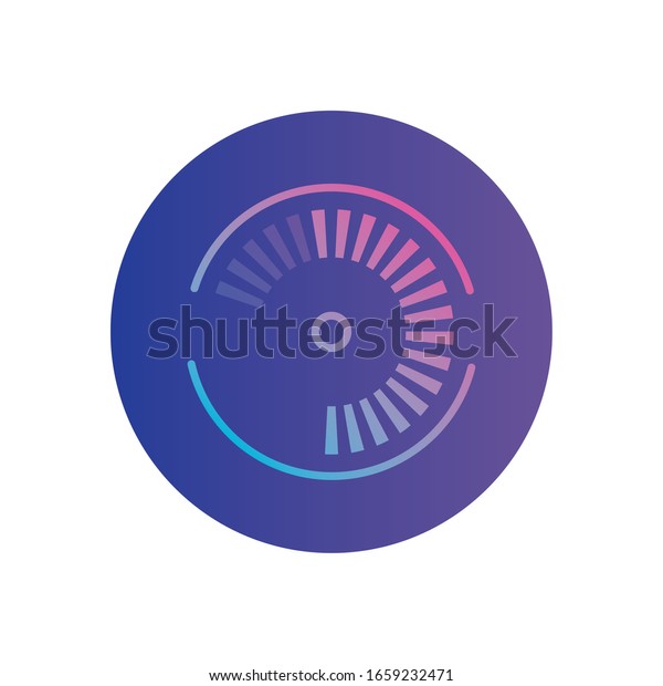 Circle Gradients Gradient Style Icon Design Stock Vector (Royalty Free ...