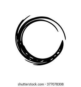 Circle Grunge Ink Spot Vector Background Stock Vector (Royalty Free ...