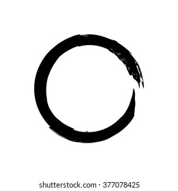 Circle Grunge Ink Spot Vector Background Stock Vector (Royalty Free ...