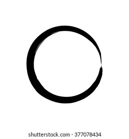 Circle Grunge Ink Spot Vector Background Stock Vector (Royalty Free ...
