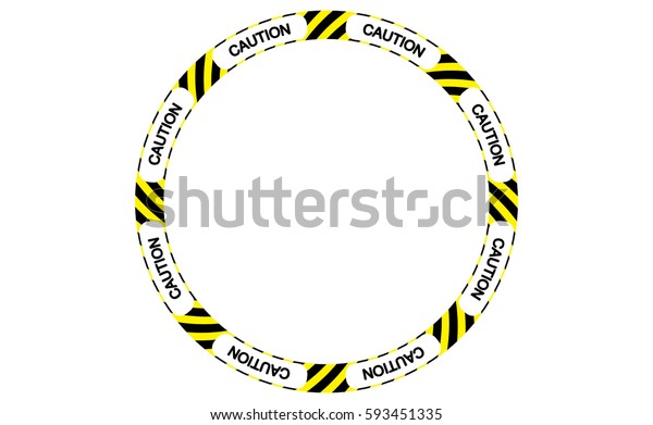 Circle Have Line Yellow Black Color Stock Vector (Royalty Free ...