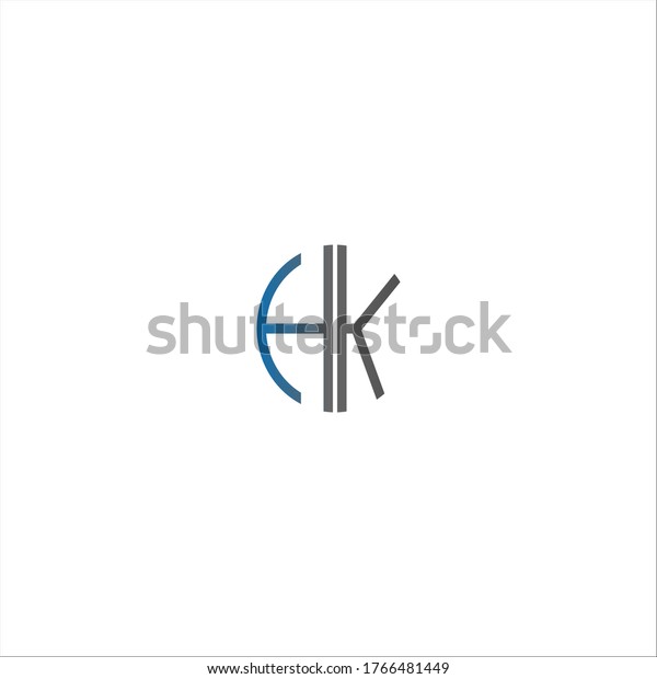 Circle Hk Logo Letters Design Concept Stock Vector (Royalty Free ...