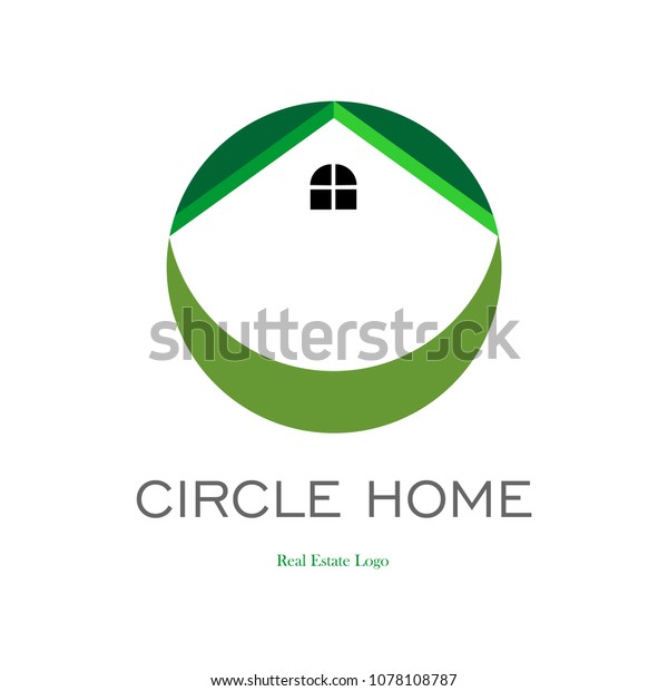 Circle Home Logo Stock Vector (Royalty Free) 1078108787 | Shutterstock
