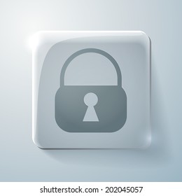 Circle Icon Shadow Padlock Symbol Stock Vector (Royalty Free) 202045057 ...