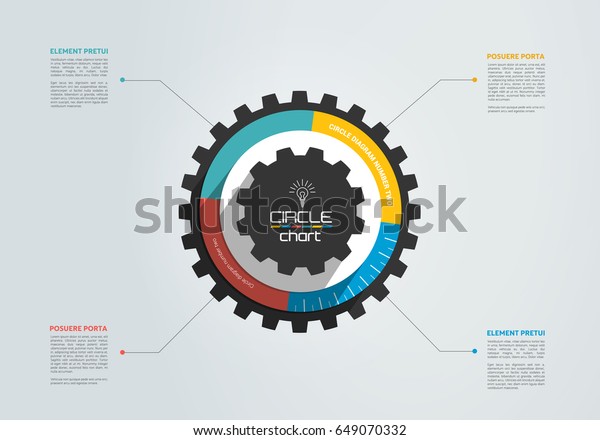 Circle Infographic Chart Diagram Scheme Stock Vector (Royalty Free ...