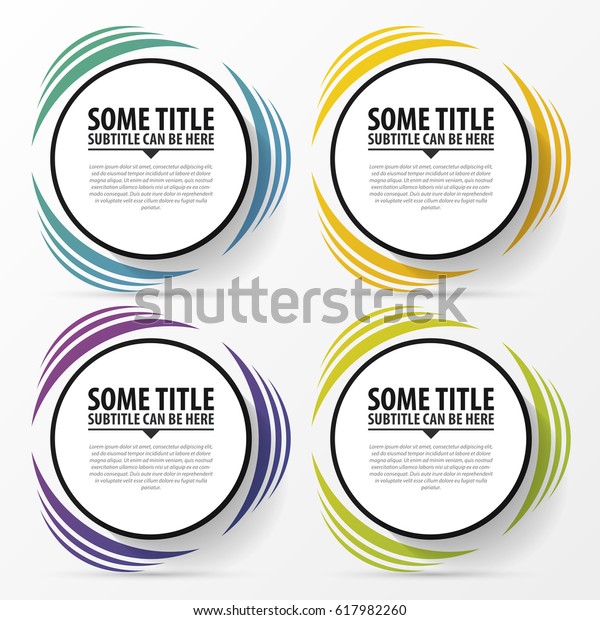 Circle Infographic Concept Template Diagram Vector Stock Vector ...