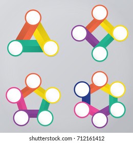 Circle Infographic Template 3 4 5 Stock Vector (Royalty Free) 712161412 ...