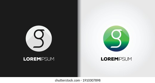 Circle Letter G Logo Set Idea Stock Vector (Royalty Free) 1910307898 ...