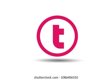 Circle Letter T Logo Design Vector Stock Vector (Royalty Free ...