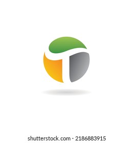 Circle Letter T Logo Design Stock Vector (Royalty Free) 2186883915 ...