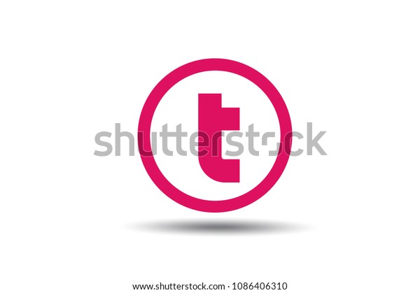 Circle Letter T Logo Design Vector Stock Vector (Royalty Free ...