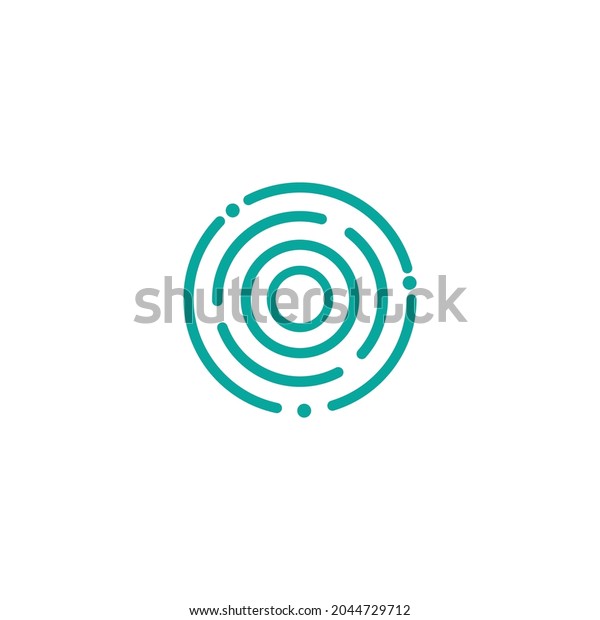 Circle Line Circuit Technology Logo Stock Vector (Royalty Free ...