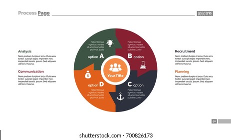 Four Circle Zones Slide Template: vetor stock (livre de direitos ...