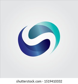 Circle Logo Design S Logo Circulation Stock Vector (Royalty Free ...