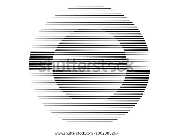 Circle Logo Linesunusual Icon Design Background Stock Vector (Royalty ...