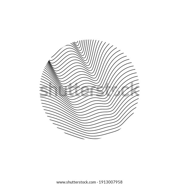 Circle Logo Linesunusual Icon Design Background Stock Vector (Royalty ...