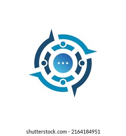 Circle Logo Rotating Business Stock Vector (Royalty Free) 2164184951 ...