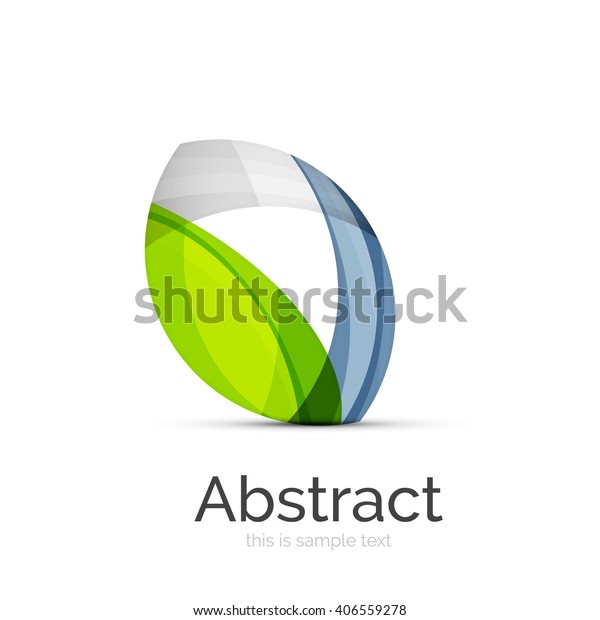 Logo del círculo. Formas giratorias transparentes: vector de stock ...