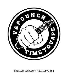Circle Logo Vape Shop Design Illustration Stock Vector (Royalty Free ...
