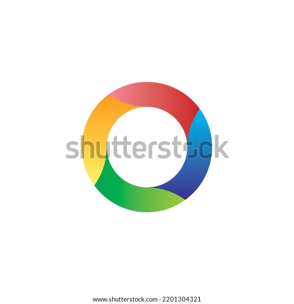 Circle Logo Various Color Combinations Stock Vector (Royalty Free ...