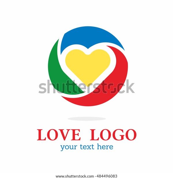 Circle Love Color Red Blue Green Stock Vector (Royalty Free) 484496083 ...