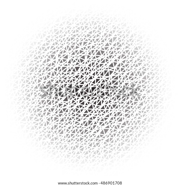 Circle Low Poly Dots Banner Shape Stock Vector (Royalty Free) 486901708 ...