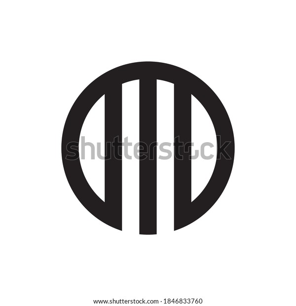 Circle M Letter Logo Design Vector Stock Vector (Royalty Free) 1846833760