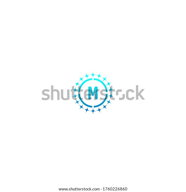 Circle M Logo Letter Design Concept Stock Vector (Royalty Free ...