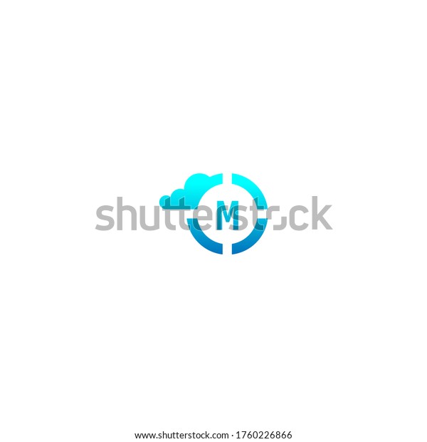 Circle M Logo Letter Design Concept Stock Vector (Royalty Free ...