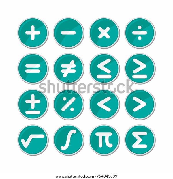 Circle Mathematics Symbol Icon Vector Stock Vector (Royalty Free ...