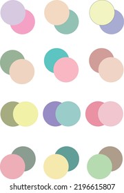 Circle Matte Backgrounds On White Background Stock Vector (Royalty Free ...