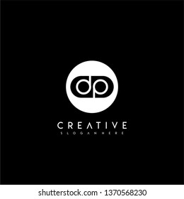 Circle Modern Dp Logo Letters Design Stock Vector (Royalty Free ...