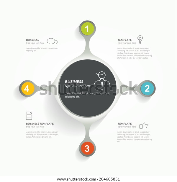 Circle Network Diagram Infographic Chart Vector: Vector có sẵn (miễn ...